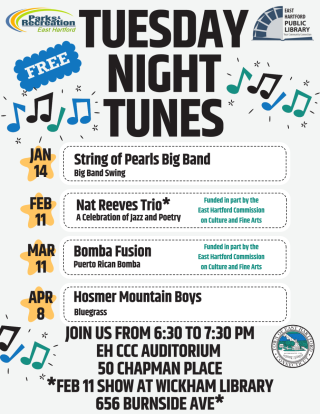 Tuesday Night Tunes - String of Pearls Big Band | easthartfordct