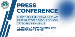 MEDIA ADVISORY: East Hartford New Parking Ban Alert System | easthartfordct